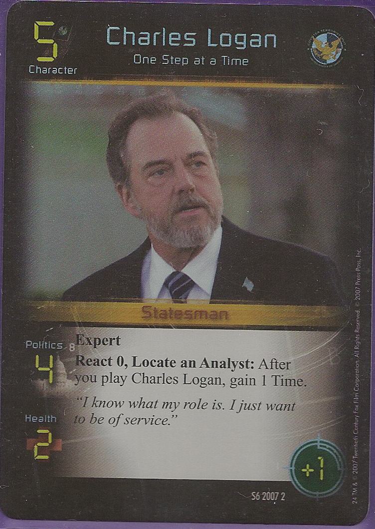 Charles Logan One Step At A Time So Cardguide Wiki Fandom
