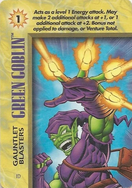 Green Goblin - Gauntlet Blasters (IQOP) | CardGuide Wiki | Fandom