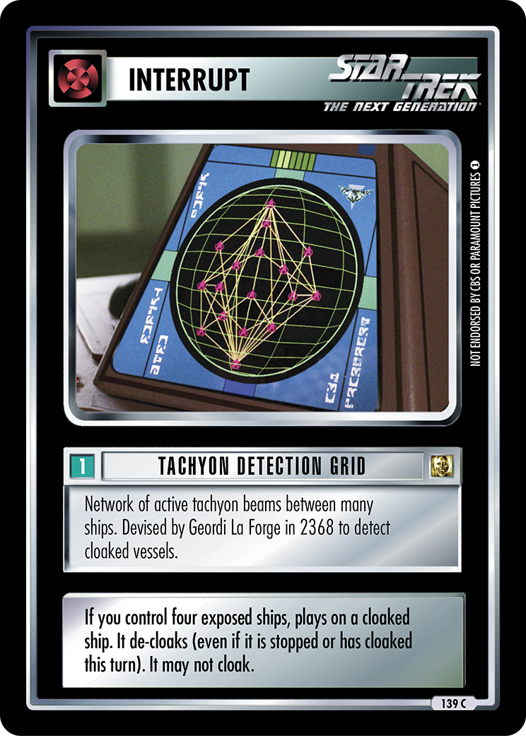 Tachyon Detection Grid (PR) | CardGuide Wiki | Fandom Tachyon Detection Grid (PR) | CardGuide Wiki | Fandom