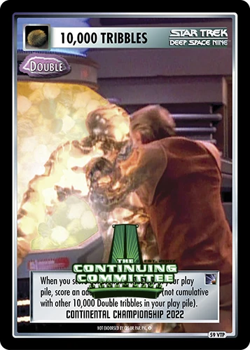 10,000 Tribbles - Double (VP TCC) | CardGuide Wiki | Fandom