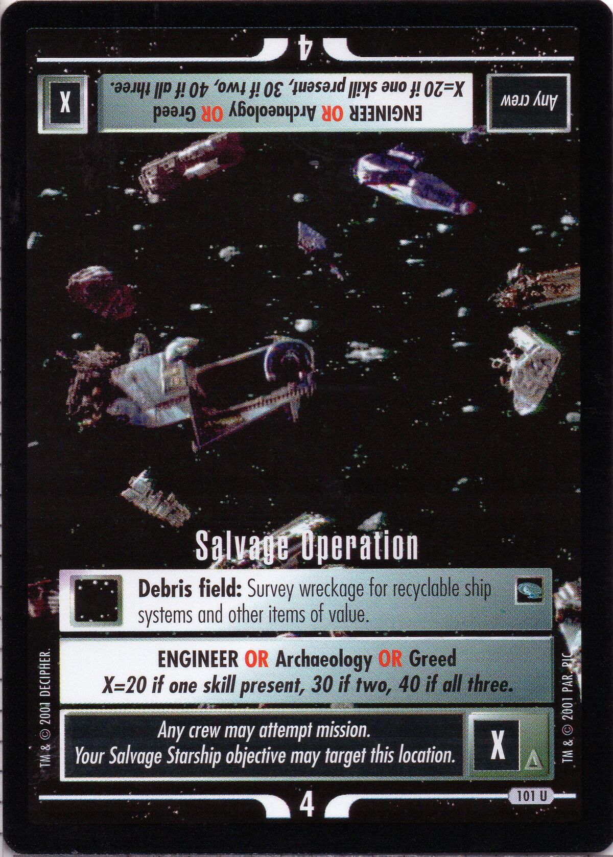 Salvage Operation Voy Cardguide Wiki Fandom