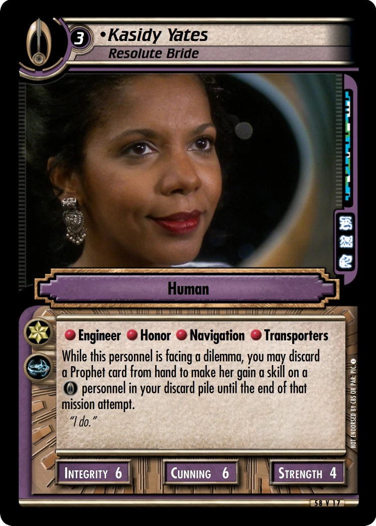Kasidy Yates - Resolute Bride (MEN) | CardGuide Wiki | Fandom