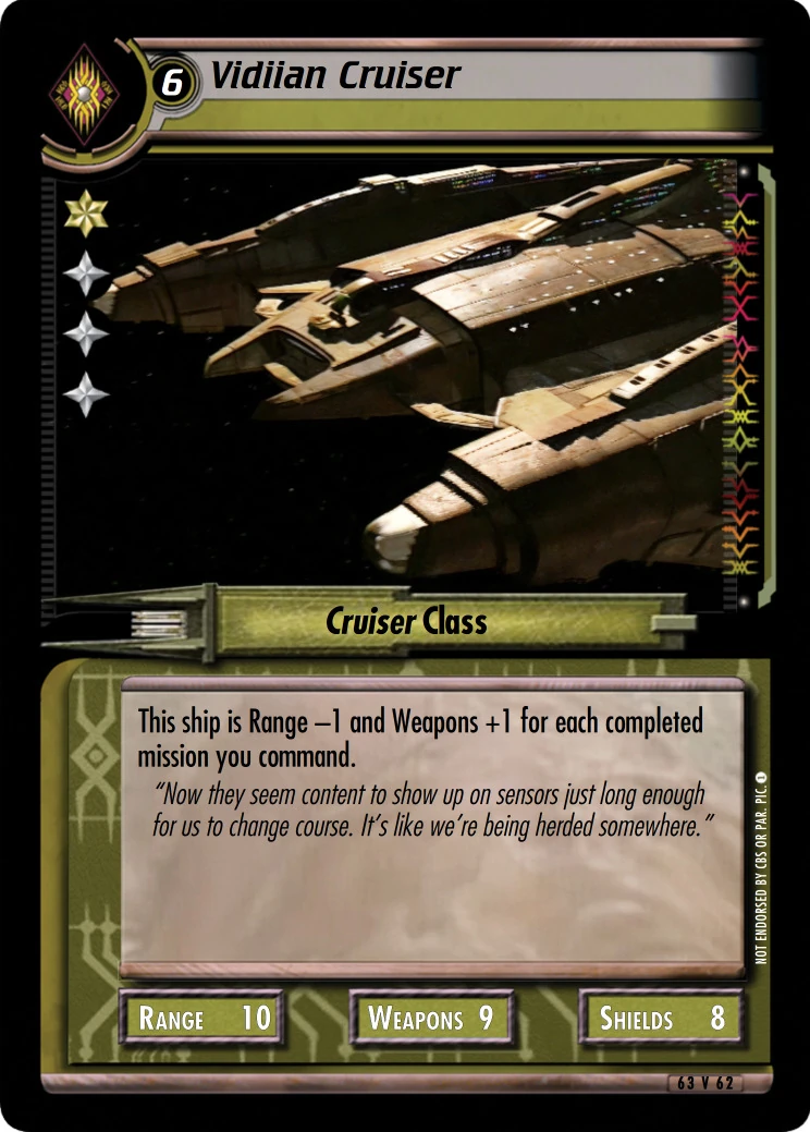 Vidiian Cruiser (Phage) | CardGuide Wiki | Fandom