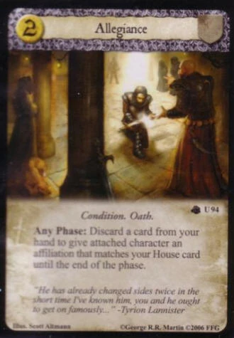 Allegiance (AHoT) | CardGuide Wiki | Fandom