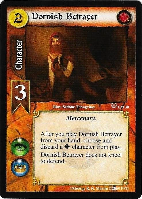 Dornish Betrayer (VPS) | CardGuide Wiki | Fandom