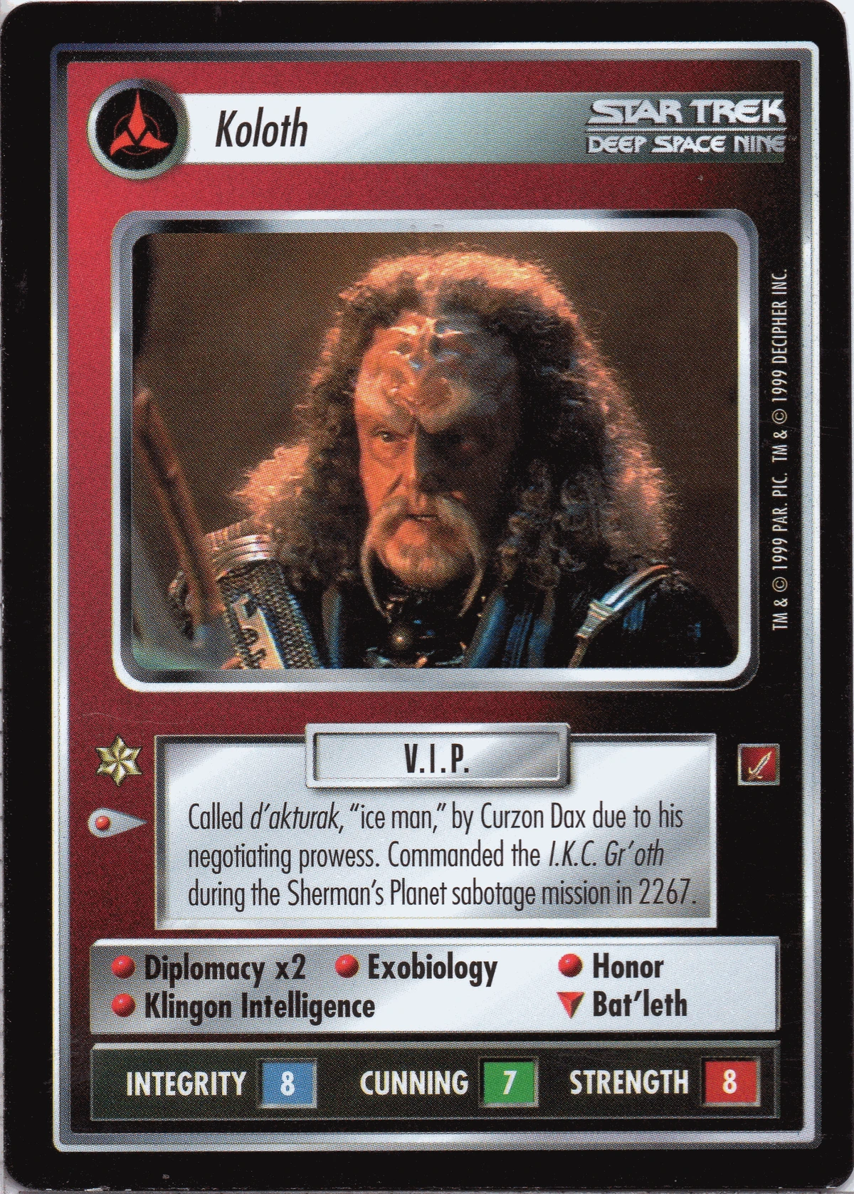Koloth (BoG) | CardGuide Wiki | Fandom