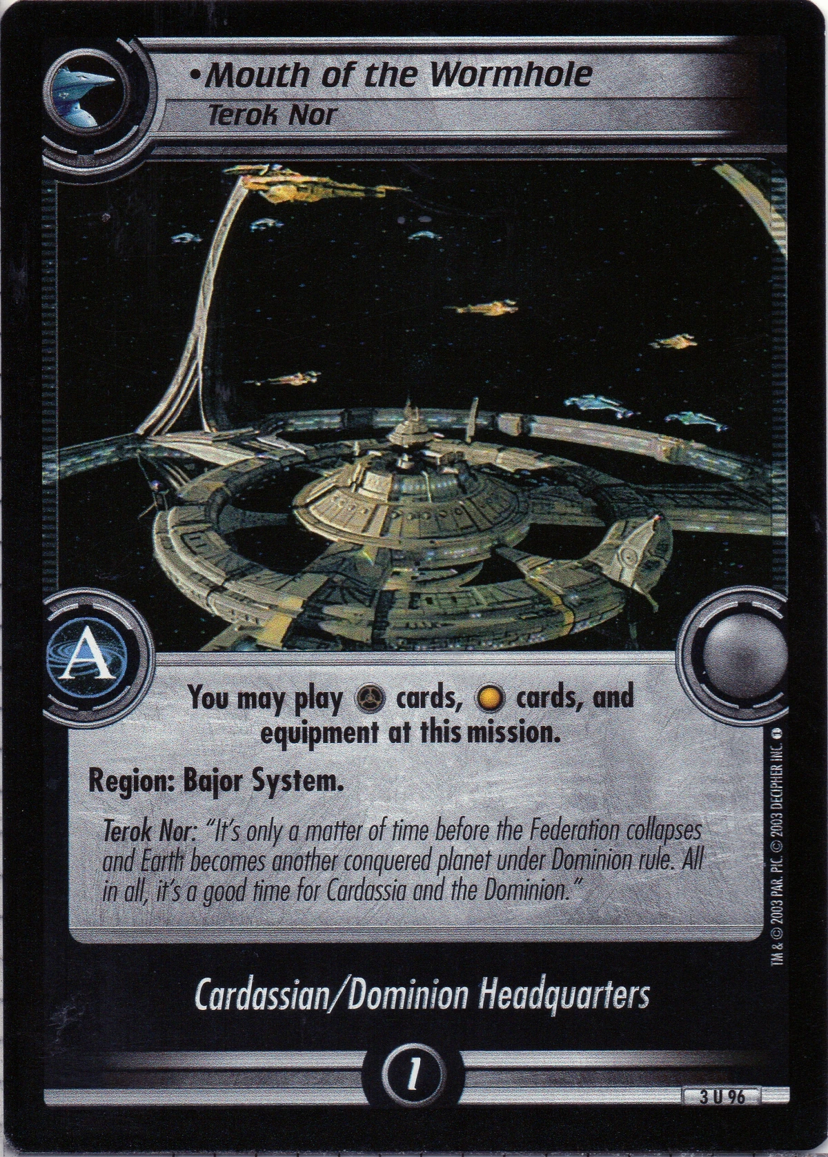 Mouth of the Wormhole - Terok Nor (CtA) | CardGuide Wiki | Fandom