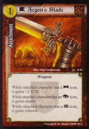 Aegon's Blade (VE) | CardGuide Wiki | Fandom