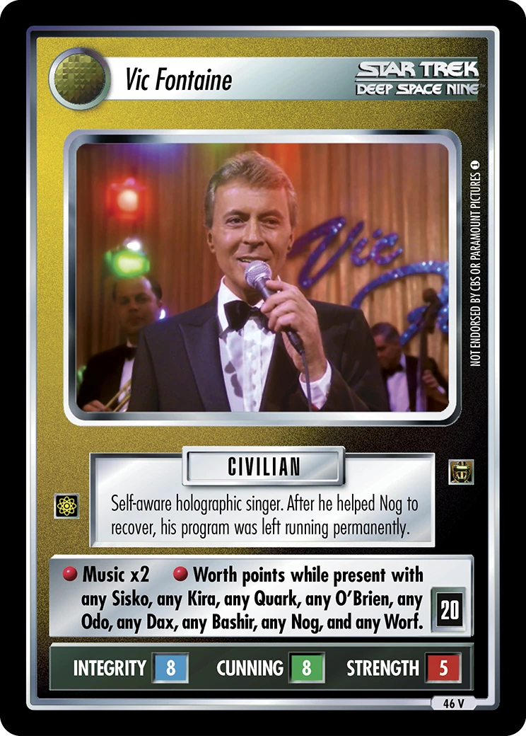 Vic Fontaine (DoW) | CardGuide Wiki | Fandom