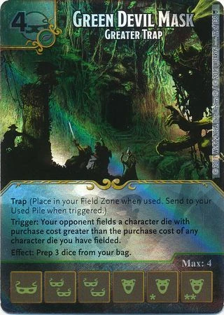 Green Devil Mask - Greater Trap (ToA) (foil) | CardGuide Wiki | Fandom