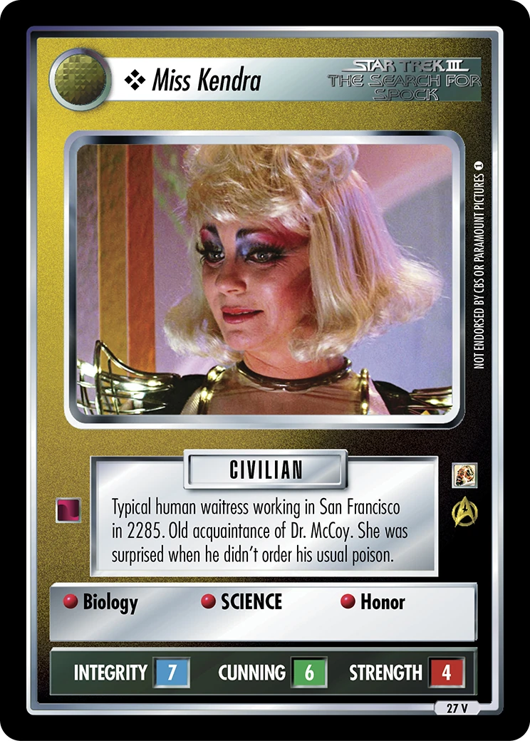 Miss Kendra (PLo) | CardGuide Wiki | Fandom