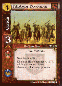 Khalasar Horsemen (AFoD) | CardGuide Wiki | Fandom