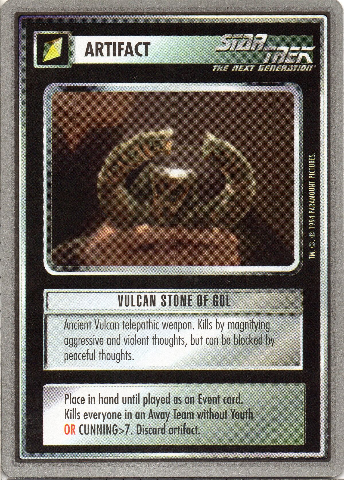 Vulcan Stone Of Gol Ct Cardguide Wiki Fandom