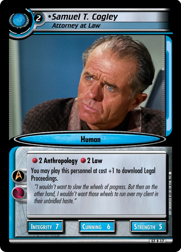 Samuel T. Cogley - Attorney at Law (ClCiv) | CardGuide Wiki | Fandom