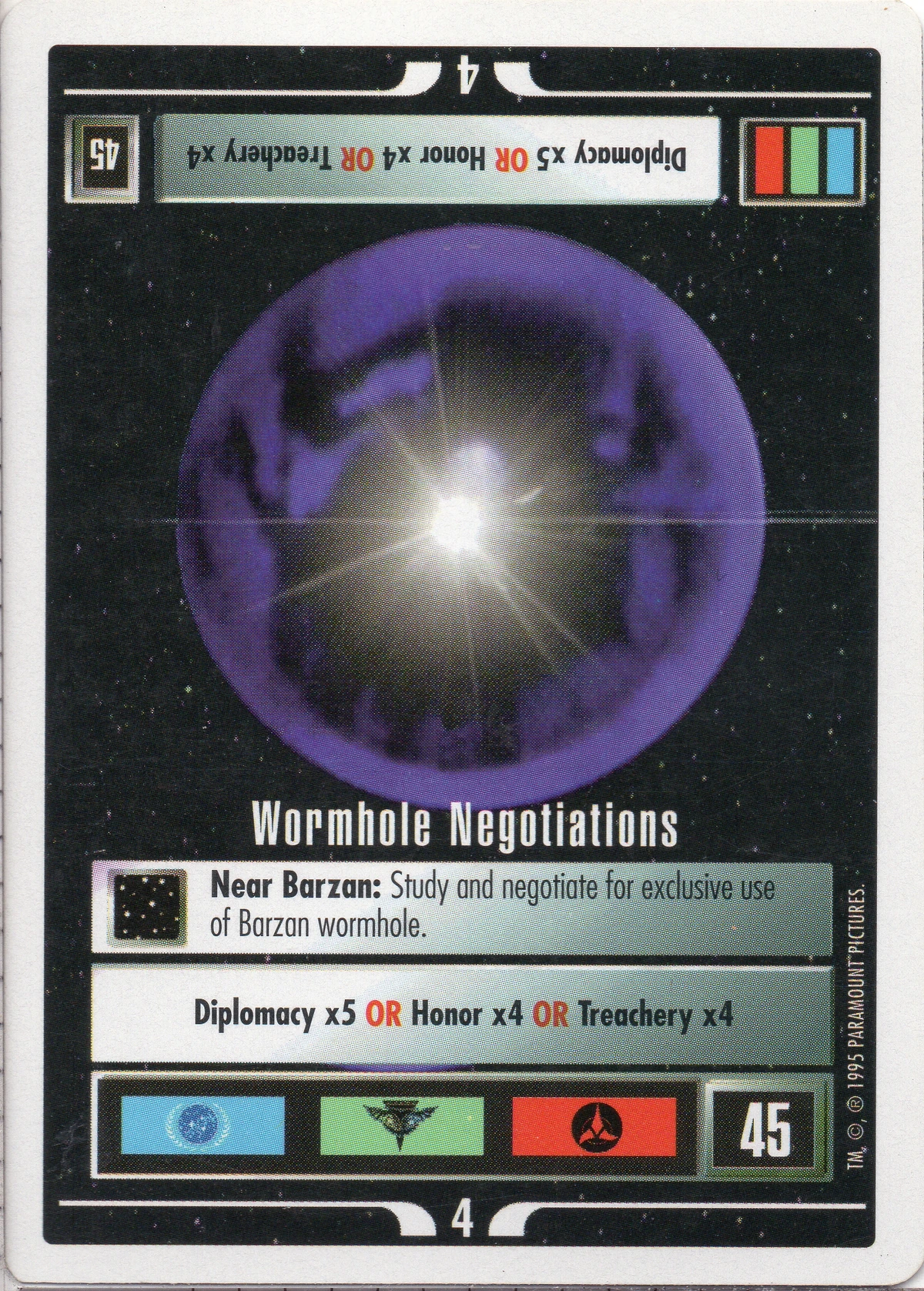 Wormhole Negotiations (PU94) | CardGuide Wiki | Fandom