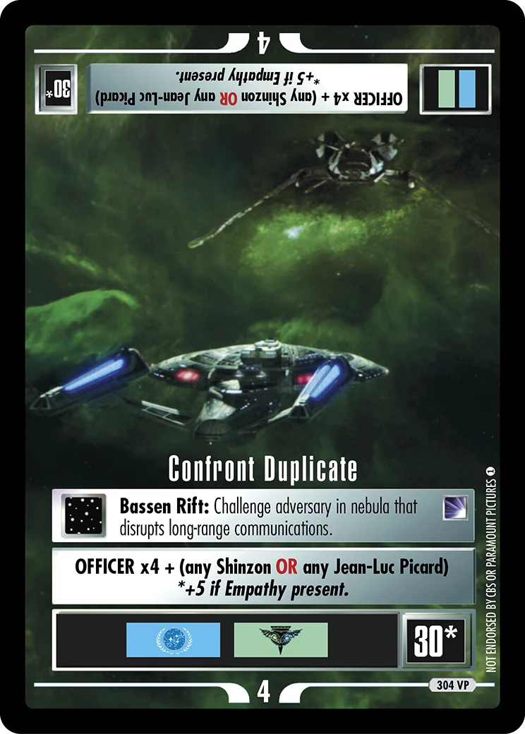 Confront Duplicate (VP) | CardGuide Wiki | Fandom