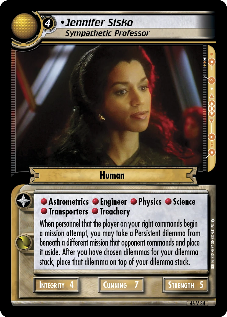 Jennifer Sisko - Sympathetic Professor (SM) | CardGuide Wiki | Fandom