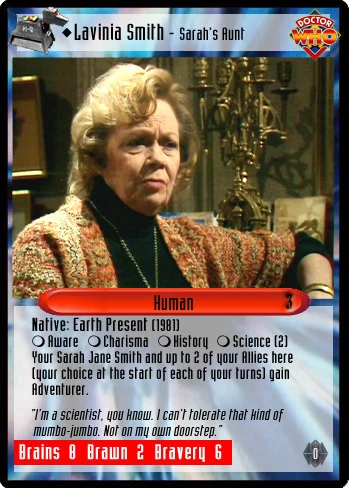 Lavinia Smith - Sarah's Aunt (TSJCF) | CardGuide Wiki | Fandom