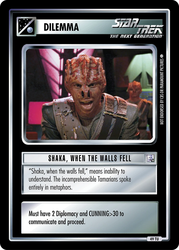 Shaka, When the Walls Fell (PT) | CardGuide Wiki | Fandom