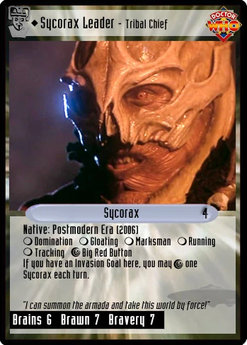 Sycorax Leader - Tribal Chief (IE) | CardGuide Wiki | Fandom
