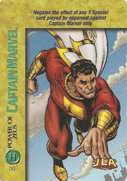Captain Marvel - Power of Zeus (JLAOP) | CardGuide Wiki | Fandom