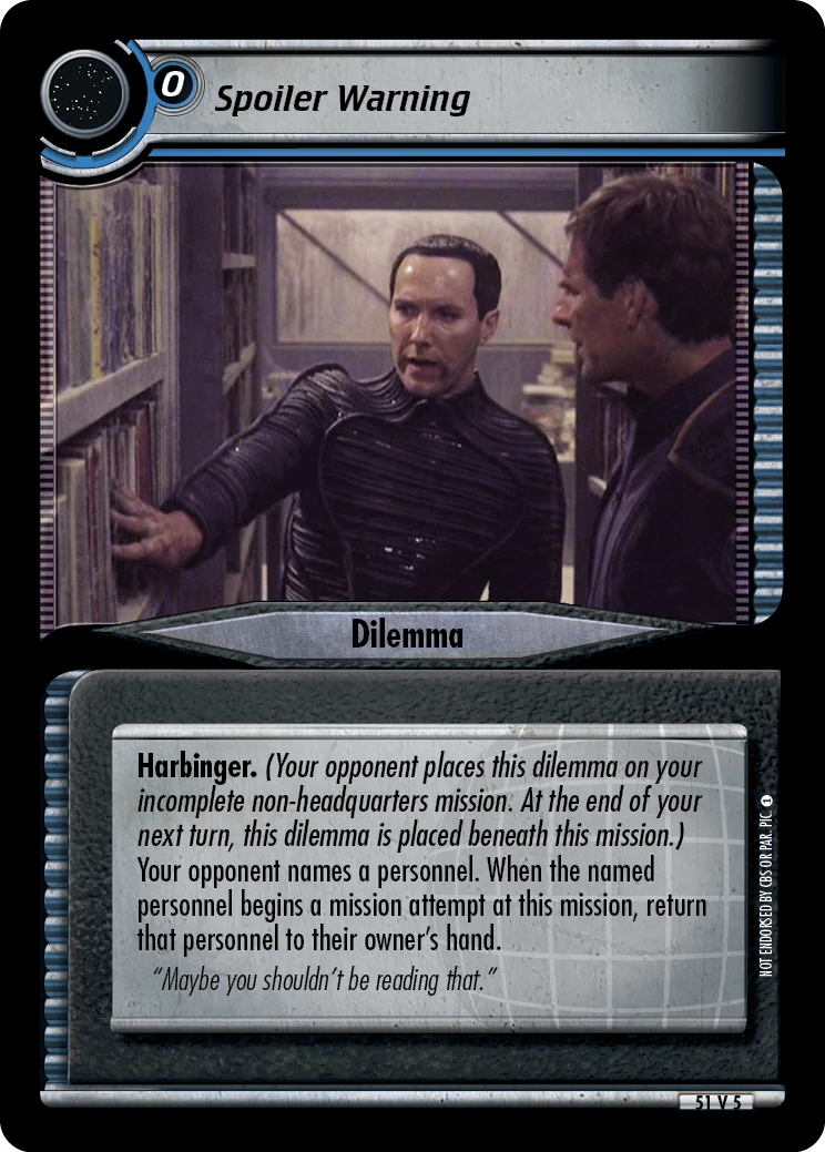 Spoiler Warning (AOY) | CardGuide Wiki | Fandom