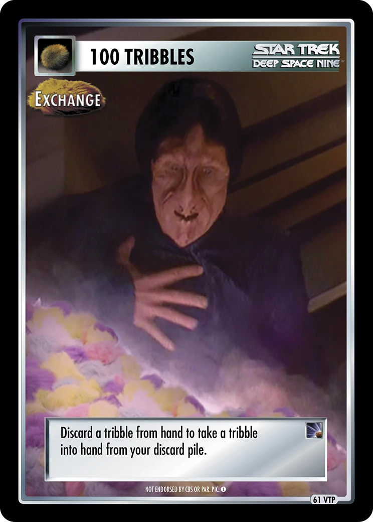 100 Tribbles - Exchange (VP) | CardGuide Wiki | Fandom
