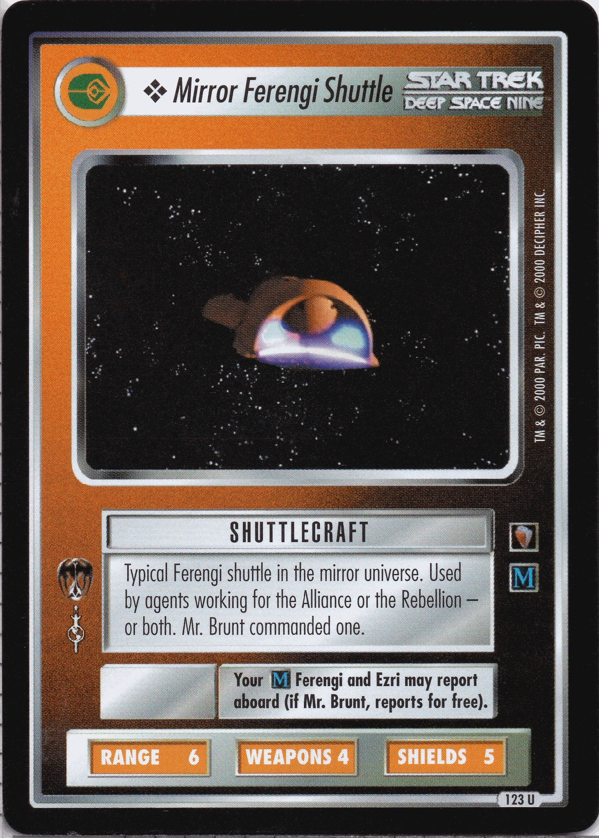 Mirror Ferengi Shuttle (MM) | CardGuide Wiki | Fandom