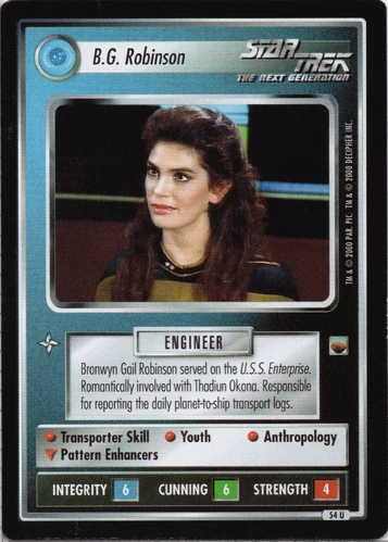 B.G. Robinson (TTWT) | CardGuide Wiki | Fandom
