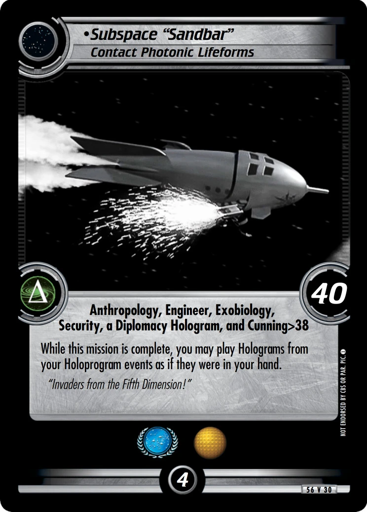 Subspace "Sandbar" - Contact Photonic Lifeforms (CTK) | CardGuide Wiki ...