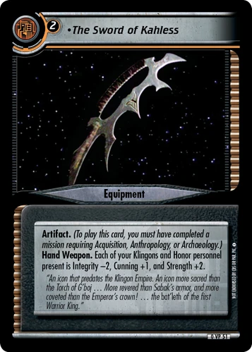 The Sword of Kahless (VP) | CardGuide Wiki | Fandom