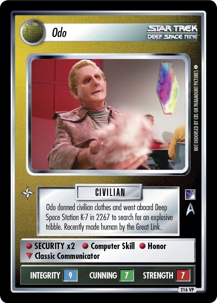 Odo (216 VP) | CardGuide Wiki | Fandom