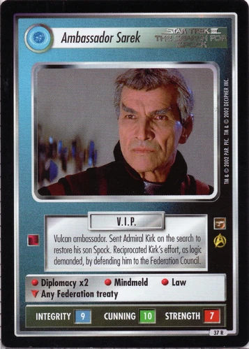 Ambassador Sarek (TMP) | CardGuide Wiki | Fandom