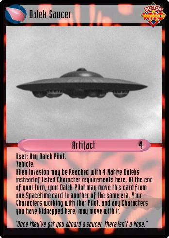 Dalek Saucer (IE) | CardGuide Wiki | Fandom
