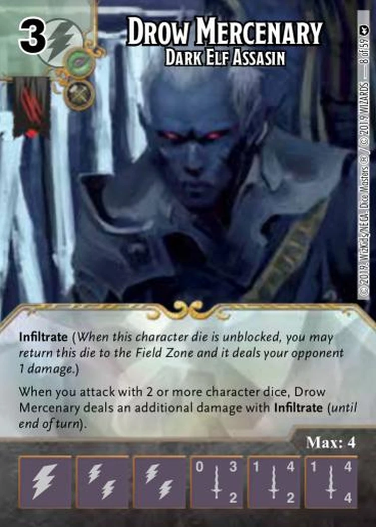 Drow Mercenary - Dark Elf Assassin (TIWCB) | CardGuide Wiki | Fandom
