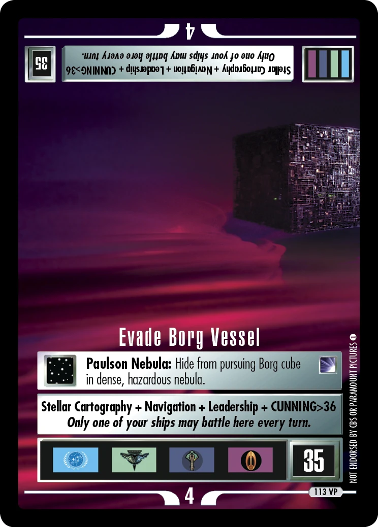 Evade Borg Vessel (VP) | CardGuide Wiki | Fandom