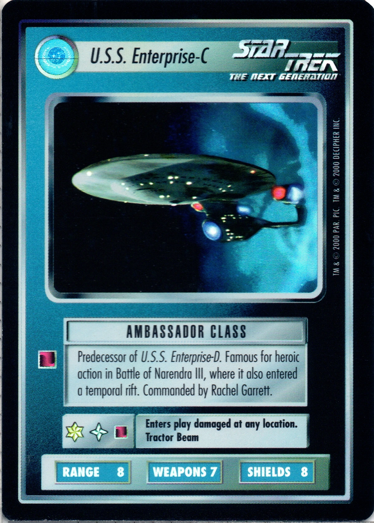 U.S.S. Enterprise-C (Reflections) | CardGuide Wiki | Fandom