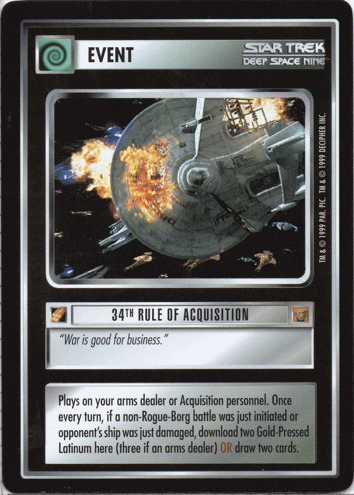 34th Rule Of Acquisition Roa Cardguide Wiki Fandom