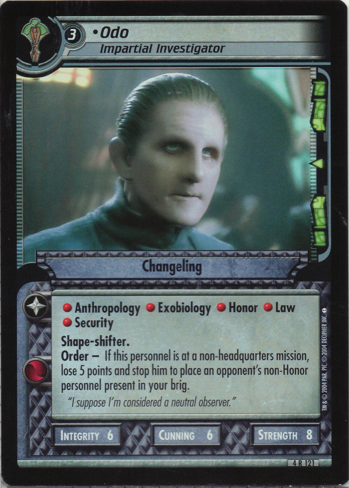 Odo - Impartial Investigator (NE) | CardGuide Wiki | Fandom
