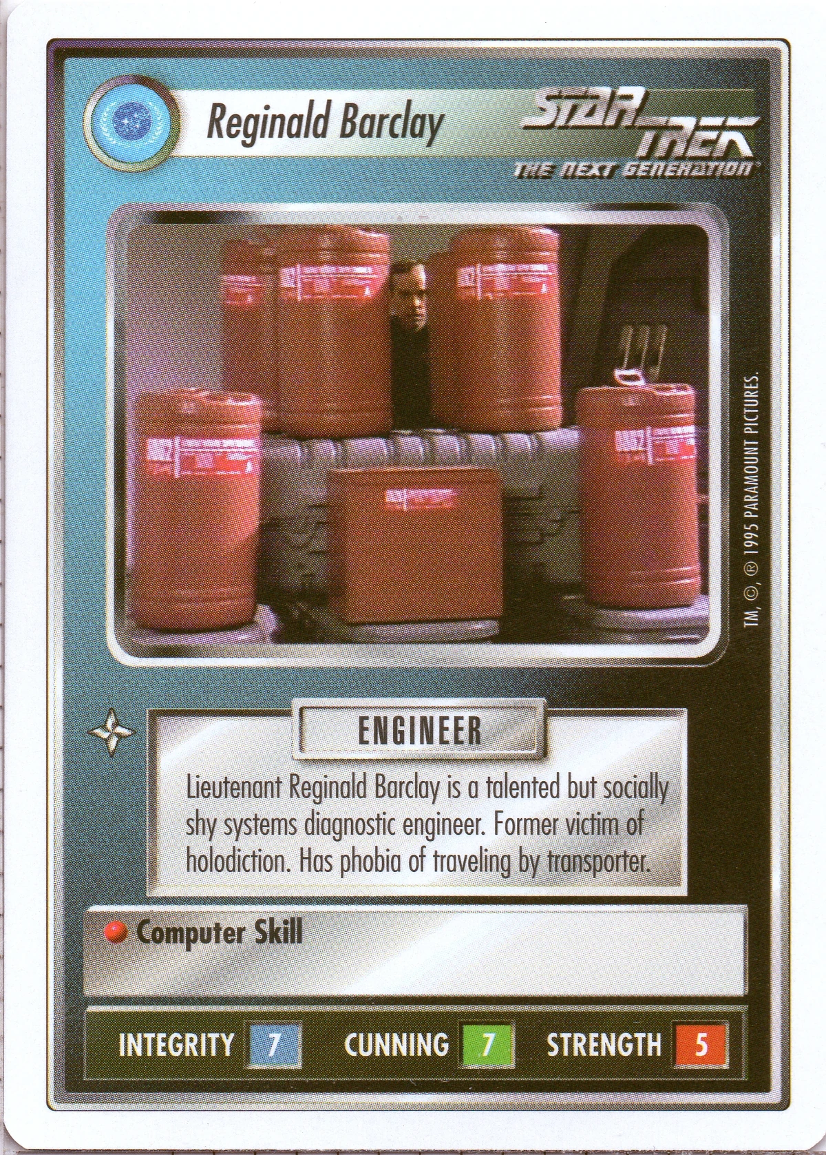 Reginald Barclay (PU95) | CardGuide Wiki | Fandom