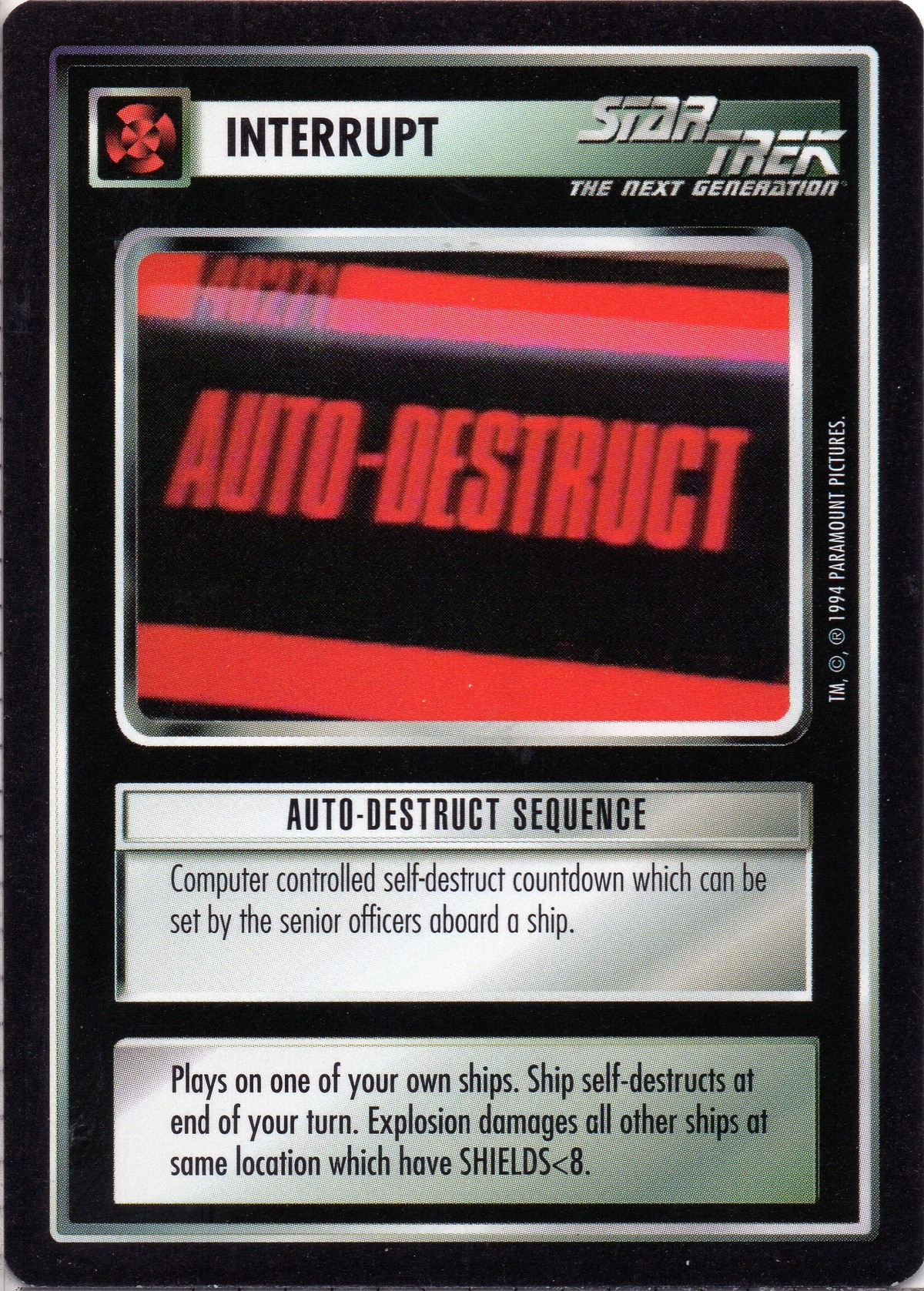 Auto-Destruct Sequence | CardGuide Wiki | Fandom