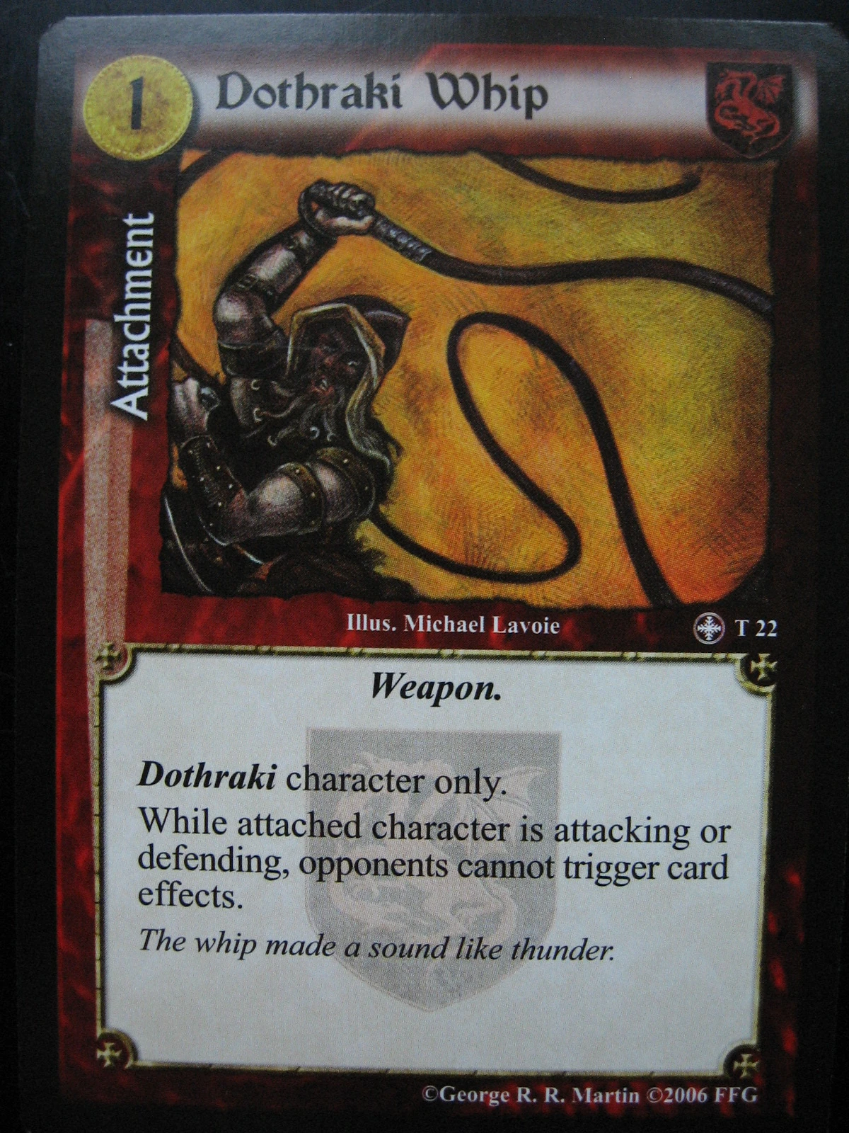 Dothraki Whip (WPS) | CardGuide Wiki | Fandom