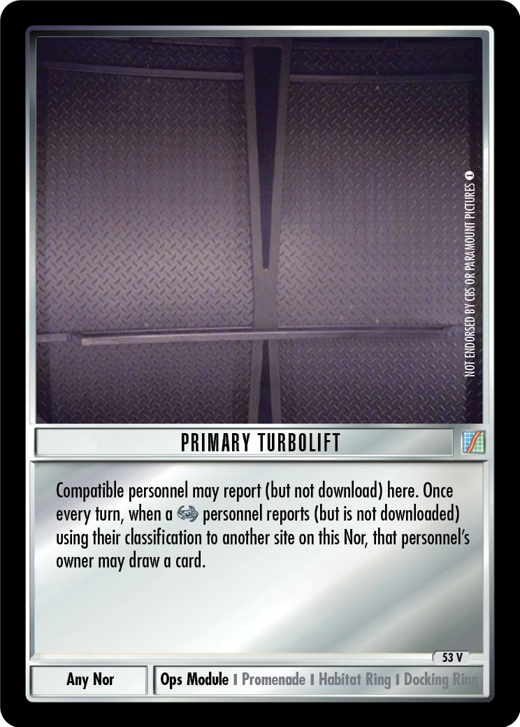 Primary Turbolift (TNZ) | CardGuide Wiki | Fandom