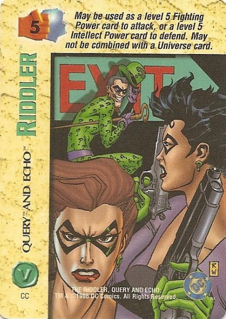 Riddler Query And Echo Dcop Cardguide Wiki Fandom