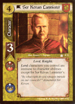 Ser Kevan Lannister (ARoK) | CardGuide Wiki | Fandom