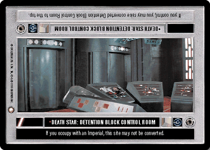 Death Star: Detention Block Control Room (SE) | CardGuide Wiki | Fandom