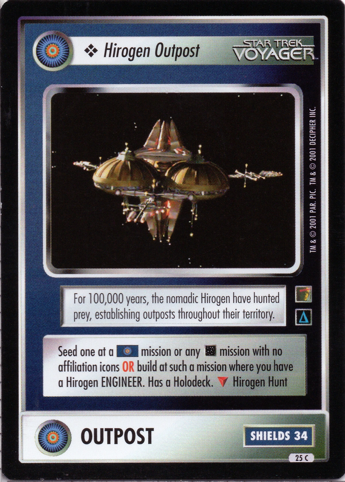 Hirogen Outpost (TB) | CardGuide Wiki | Fandom