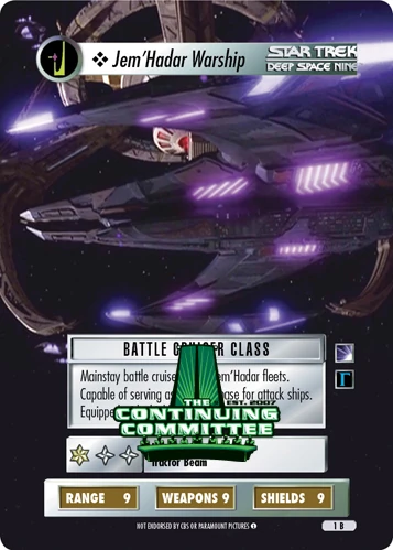 Jem'Hadar Warship (1E BP TCC) | CardGuide Wiki | Fandom