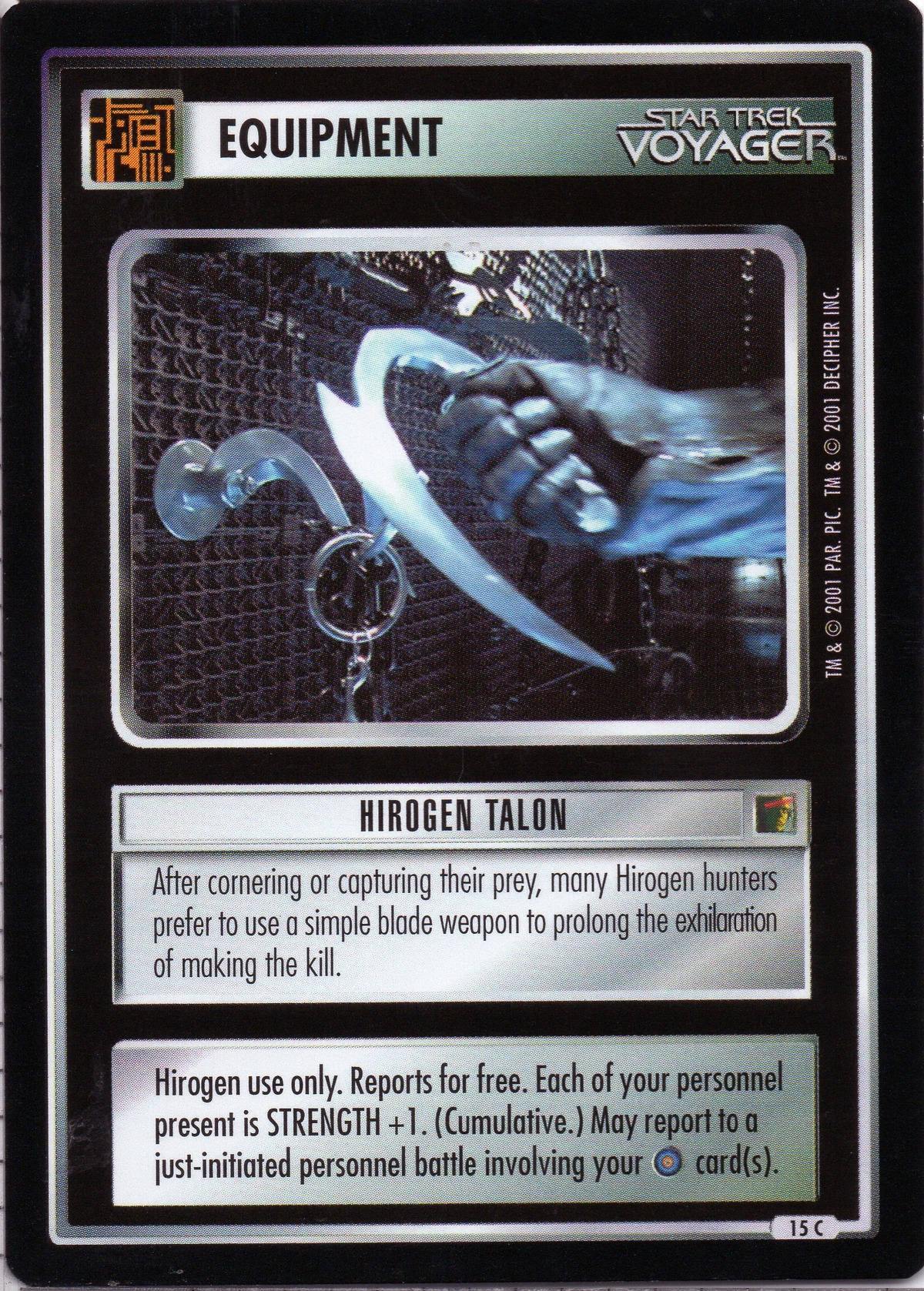 Hirogen Talon (TB) | CardGuide Wiki | Fandom