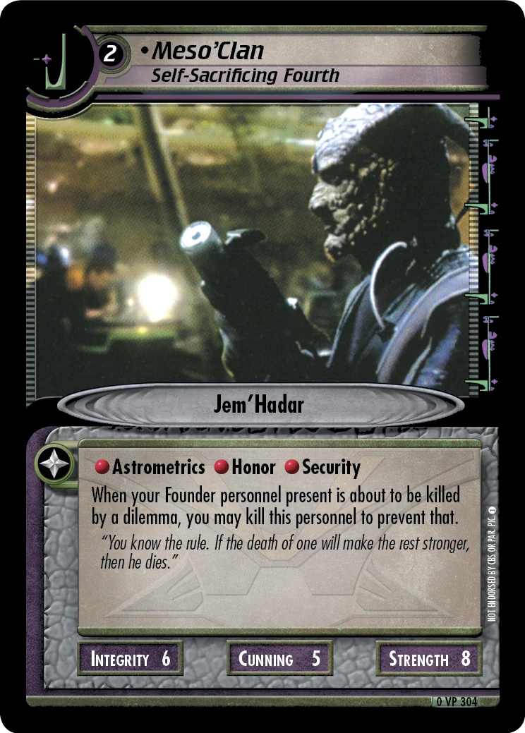 Meso'Clan - Self-Sacrificing Fourth (INH) | CardGuide Wiki | Fandom